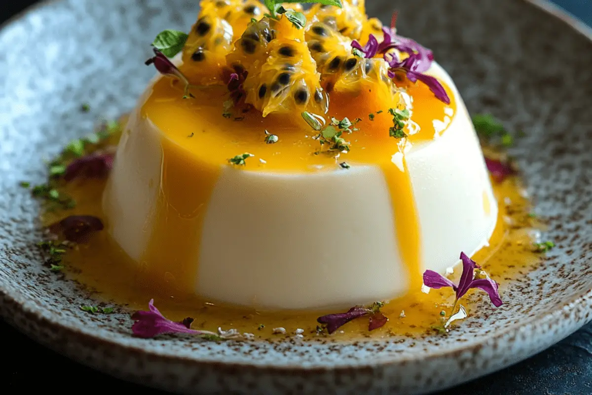 Coconut and Passion Fruit Panna Cottas – Tropical Creamy Delight