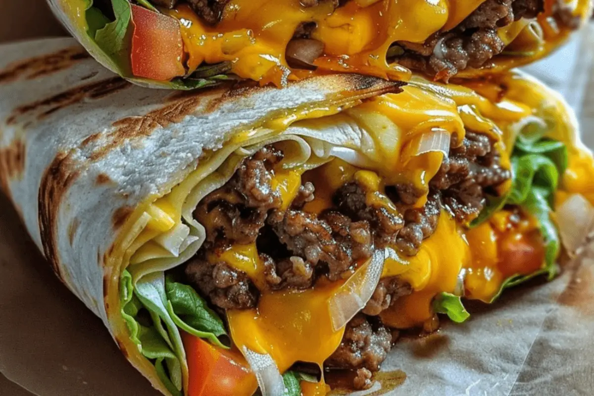 Grilled Cheeseburger Wraps Recipe - Easy & Delicious Burger Wraps ...