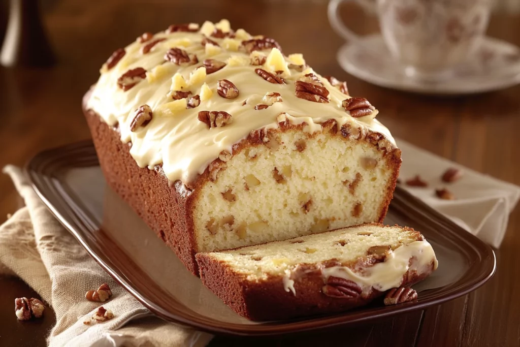 HUMMINGBIRD BREAD WITH CINNAMON CREAM CHEESE FROSTING - cookefast.com