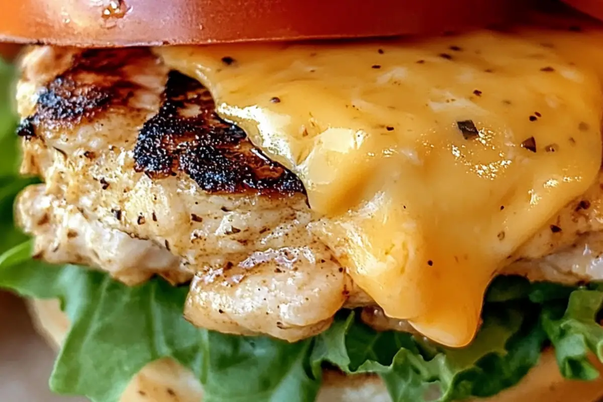 Easy Cheddar Ranch Chicken Burgers | Juicy & Flavorful Recipe