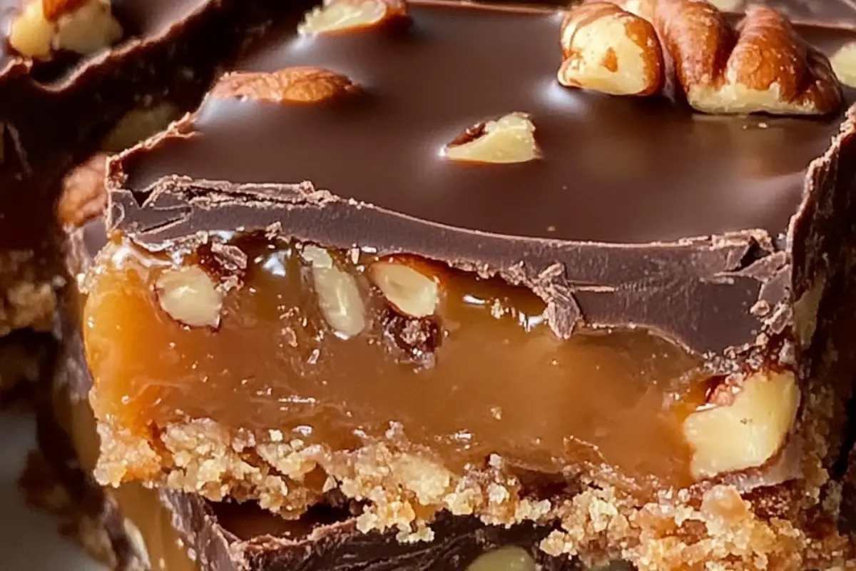 Turtle Bars Recipe – Gooey Caramel, Chocolate, and Pecan Dessert