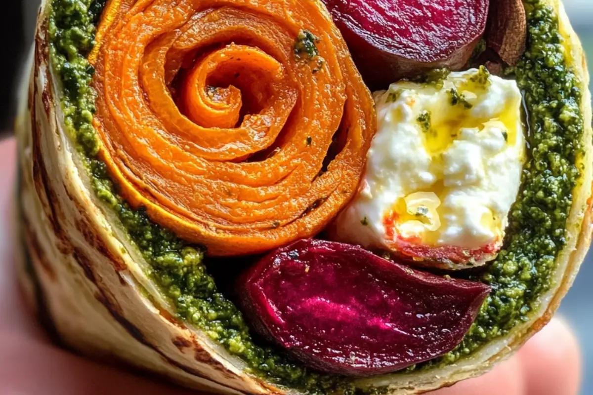 Beet and Sweet Potato Veggie Wraps with Pesto | Healthy, Delicious, and ...