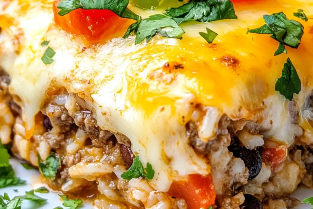 Cheesy Taco Rice Casserole - Easy & Delicious Mexican-Inspired Recipe