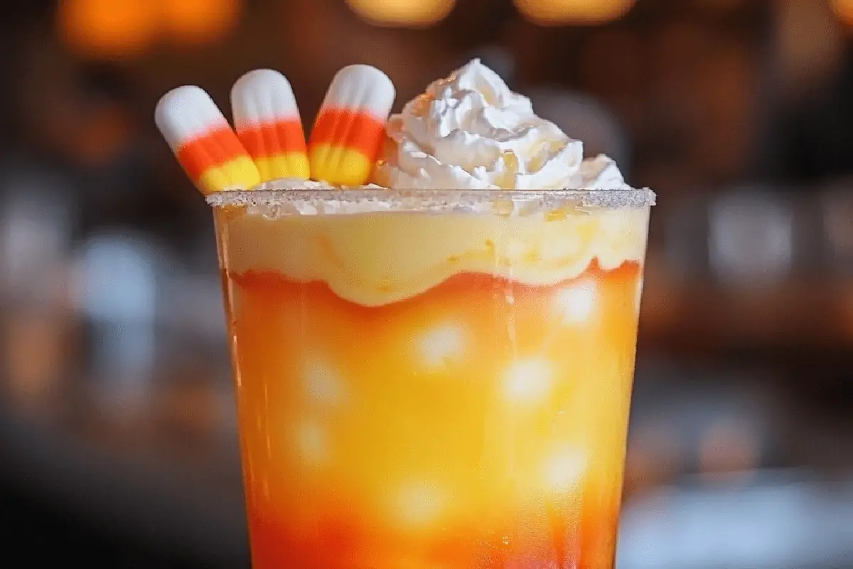 Creepy Candy Corn Cocktail Recipe – Perfect Halloween Drink