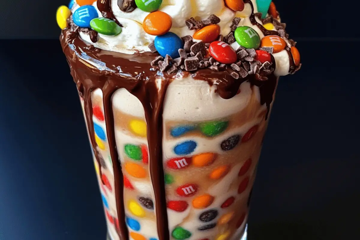 M&M Madness Milkshake: Colorful & Creamy Dessert Recipe - cookefast.com