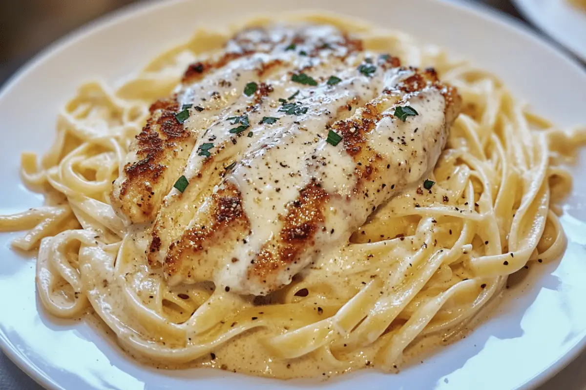 Garlic Parmesan Chicken Alfredo Recipe - cookefast.com