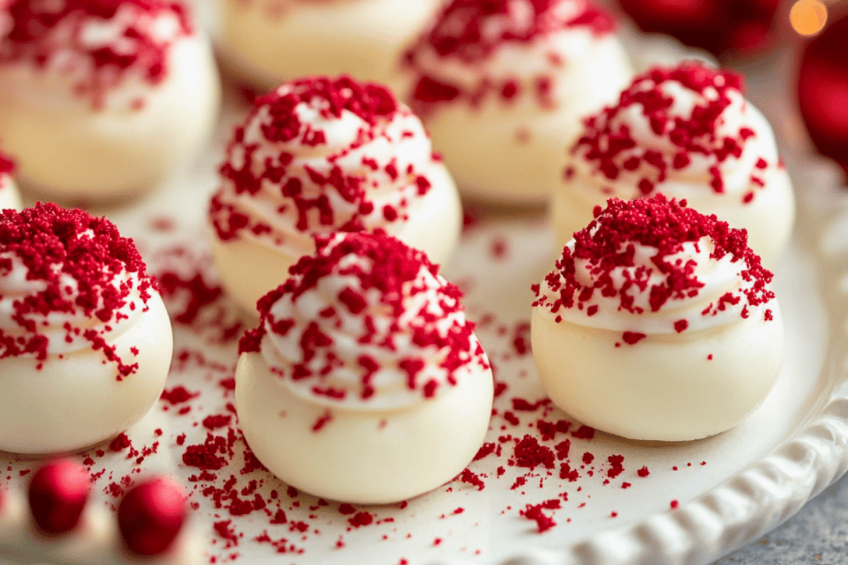 No-Bake Red Velvet Cheesecake Bites – Easy Festive Dessert
