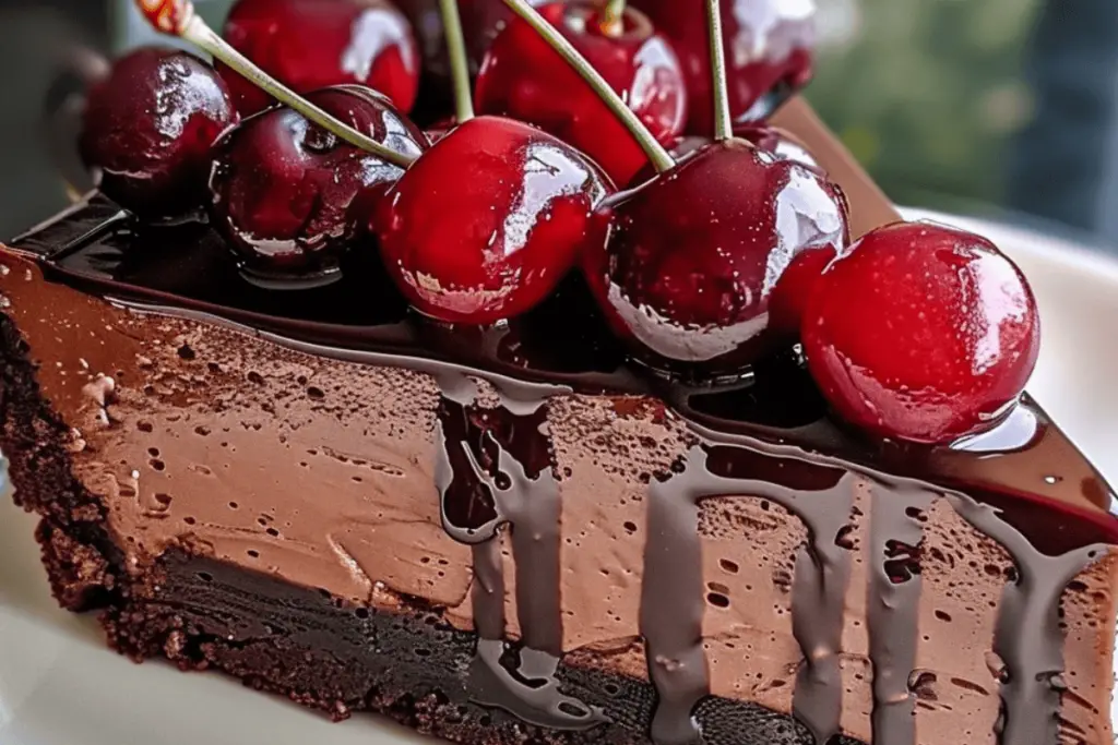 Chocolate Cherry Cheesecake Recipe | Rich & Creamy Chocolate & Cherry ...