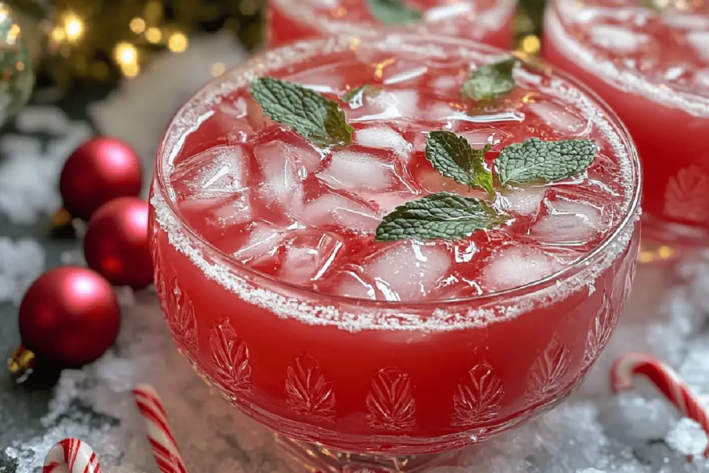 Festive Candy Cane Punch Recipe - Perfect Holiday Party Drink