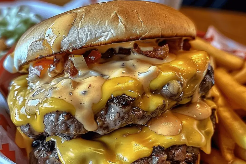 Ultimate Triple Cheeseburger Recipe with Special Sauce - Juicy ...