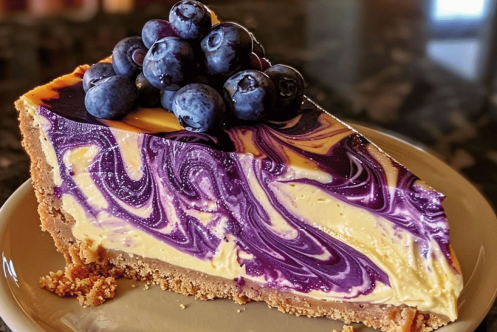 Lemon Blueberry Swirl Cheesecake Recipe | Tangy & Creamy Dessert ...