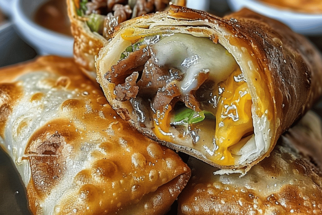 Crispy Philly Cheesesteak Egg Rolls Recipe - Cheesy, Savory, and ...