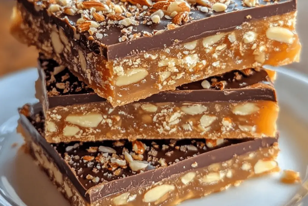 Irresistible Homemade English Toffee with Almonds Recipe