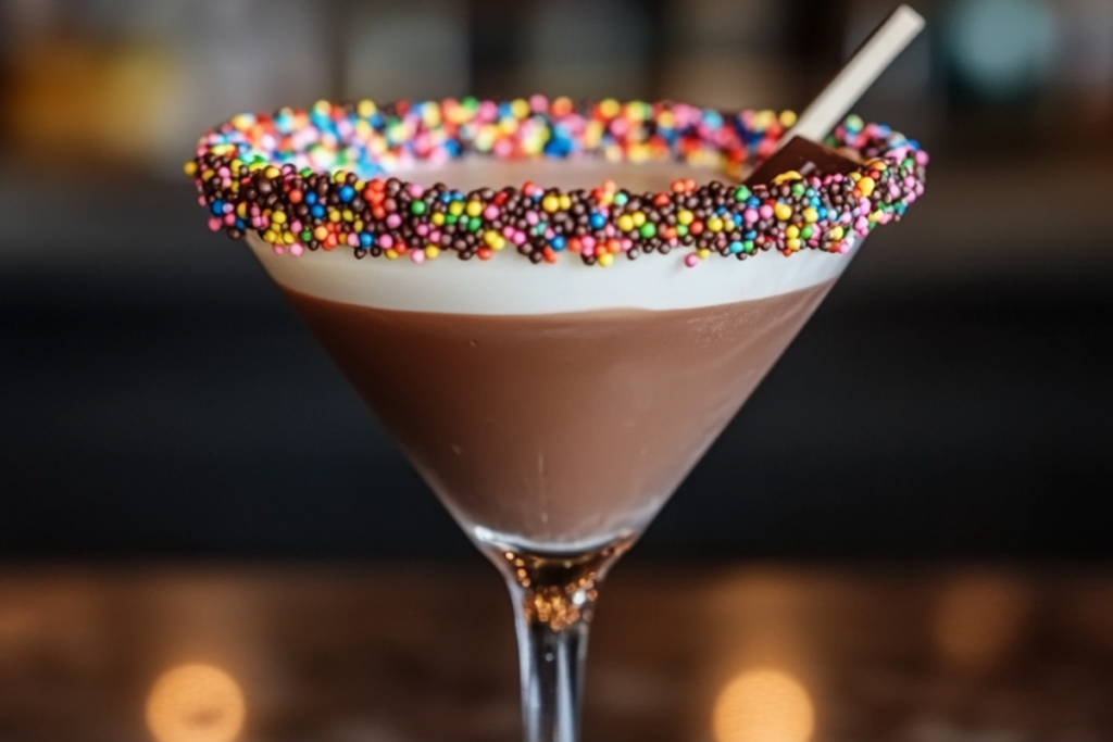 Chocolate Martini with Sprinkles Recipe - A Fun and Indulgent Cocktail