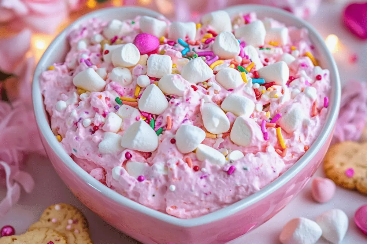 Valentine’s Day Cake Mix Fluff Recipe - Easy No-Bake Dessert