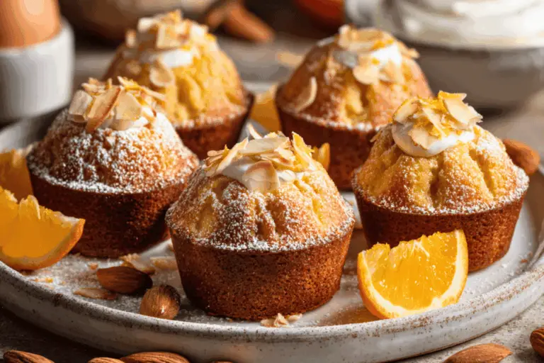 Mini Flourless Almond Orange Cakes – Moist, Gluten-Free Citrus Treats