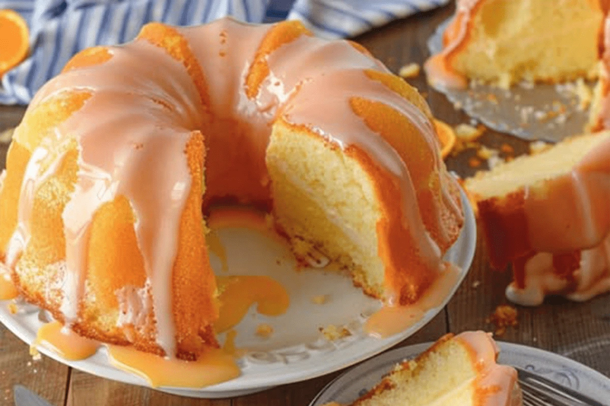 Orange Velvet Pound Cake - cookefast.com